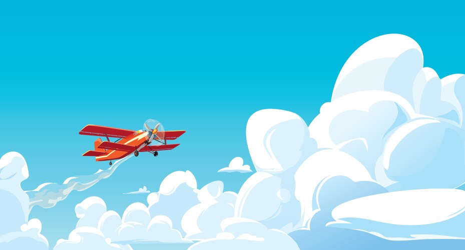 Cartoon Red Aeroplane Vector Images (over 470)