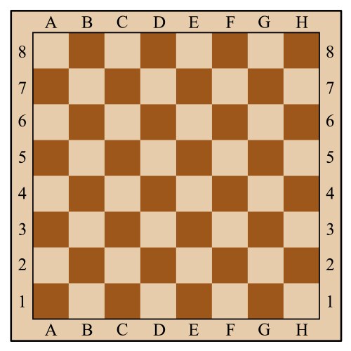 Chess board without pieces Royalty Free Vector Image