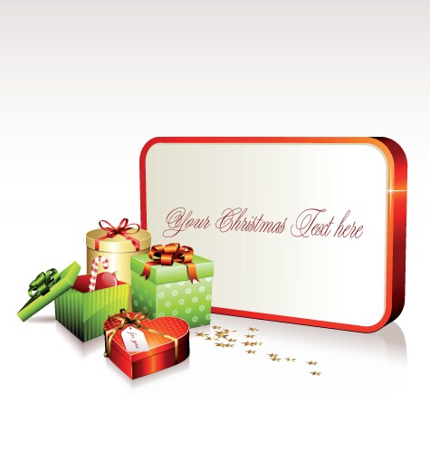 Vip light green glass label with golden frame Vector Image