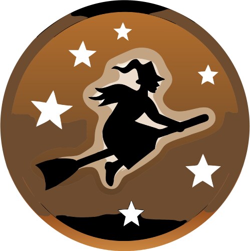 Enchanting and spooky a captivating logo design Vector Image