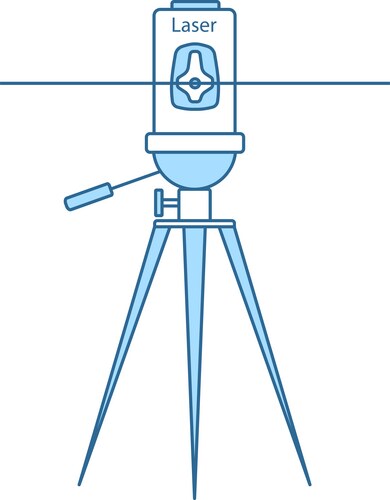 Laser level tool icon Royalty Free Vector Image