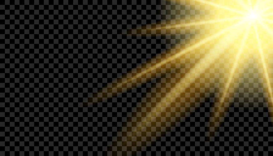 Glow Rays Sun Sunlight Transparent Vector Images (over 7,100)