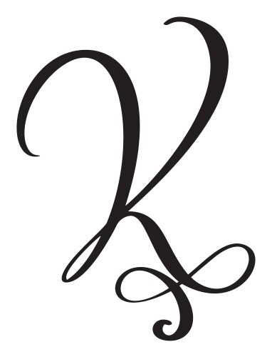 Cursive K Vector Images (over 100)