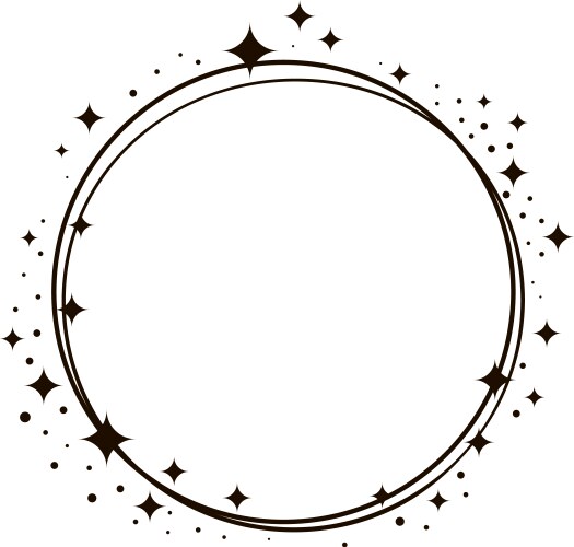 Radial stars pattern for decorative frame Vector Image