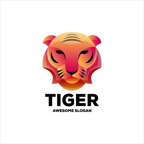 Tiger claw mascot logo design Royalty Free Vector Image