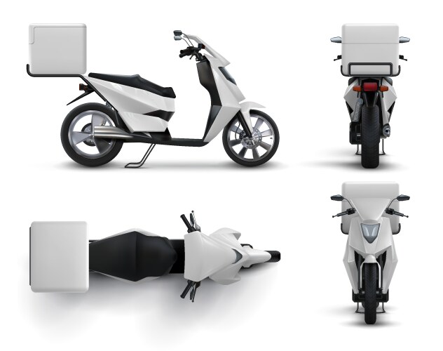 Delivery Motorcycle Box Vector Images (over 7,100)