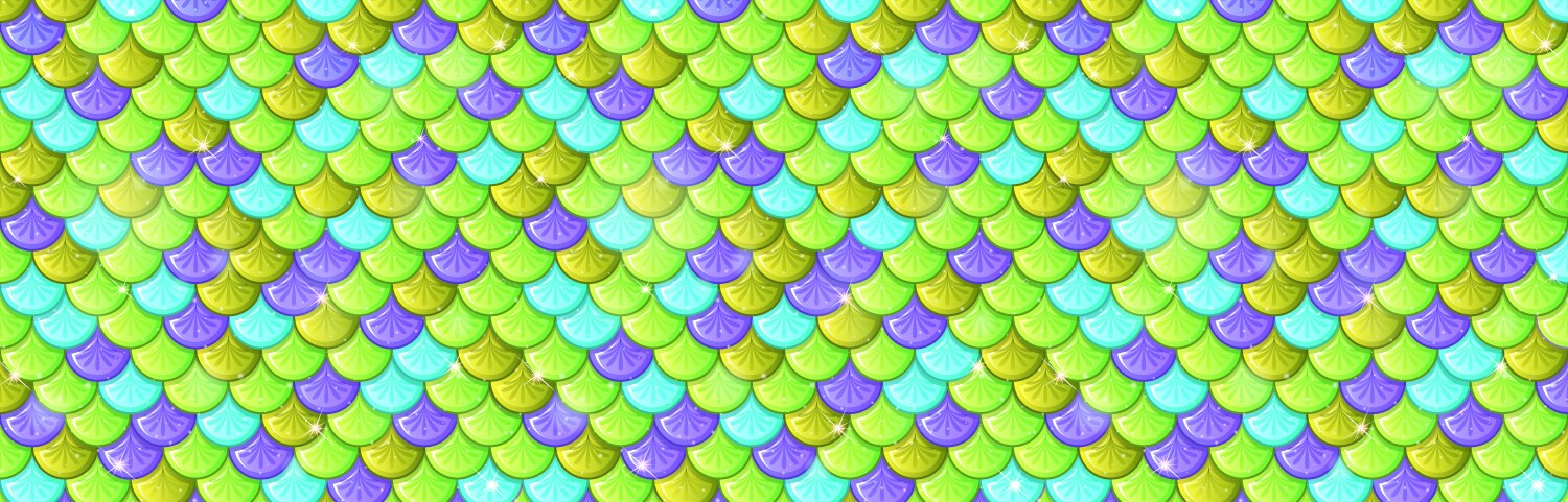 Vibrant green scales in a seamless design Vector Image