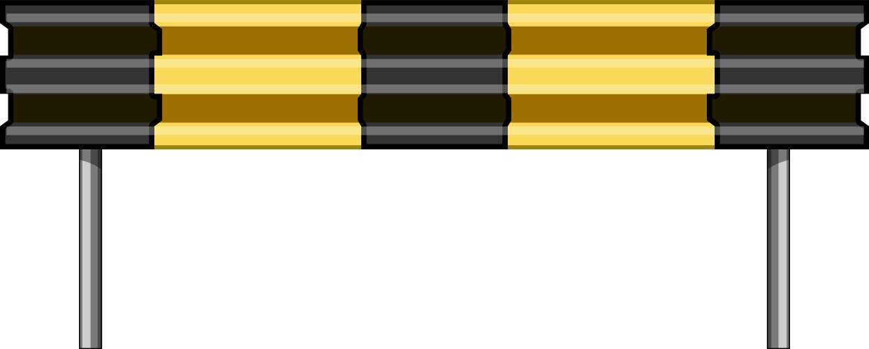 View guard rails cartoon Royalty Free Vector Image