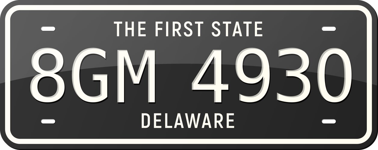 Car number line icon sign Royalty Free Vector Image