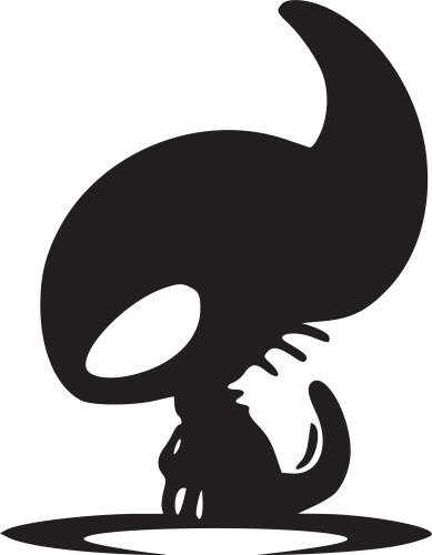 Alien Silhouette Vector Images (over 7,800)