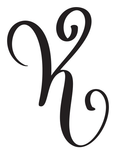Cursive K Vector Images (over 100)