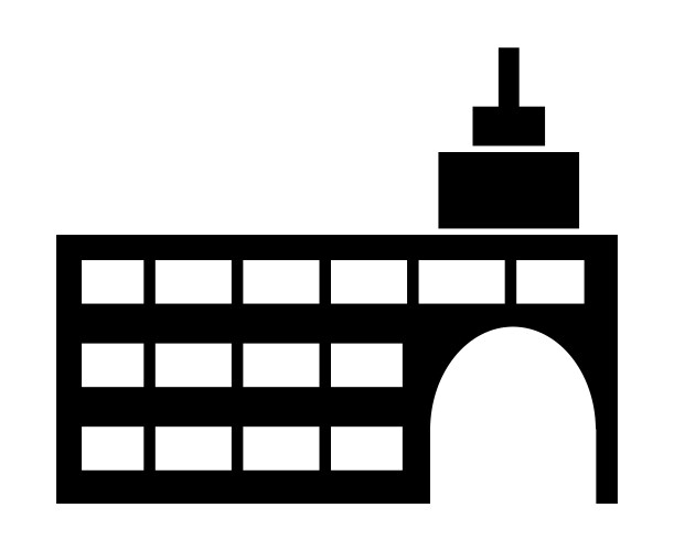 Factory silhouette draw Royalty Free Vector Image Factory silhouette draw Royalty Free Vector Image