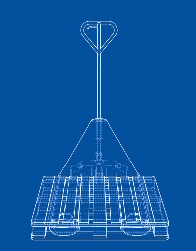 Hand pallet truck Royalty Free Vector Image - VectorStock