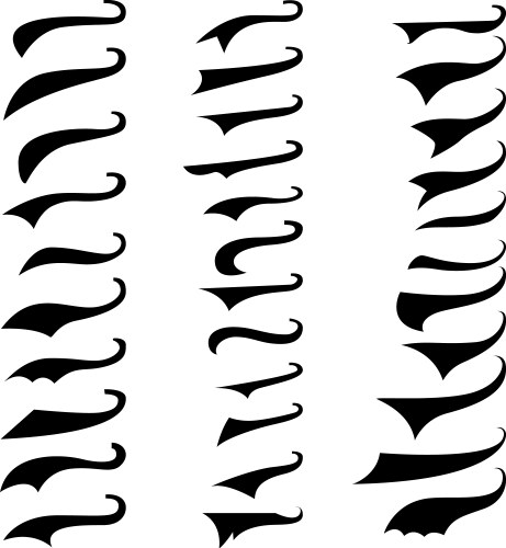 Text tails Royalty Free Vector Image - VectorStock Text tails Royalty Free Vector Image - VectorStock