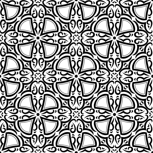 Arabic ceramic tile pattern traditional eastern Vector Image