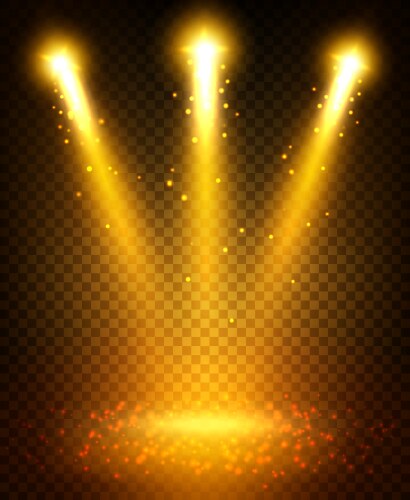 Spotlight on circle with space for your text Vector Image