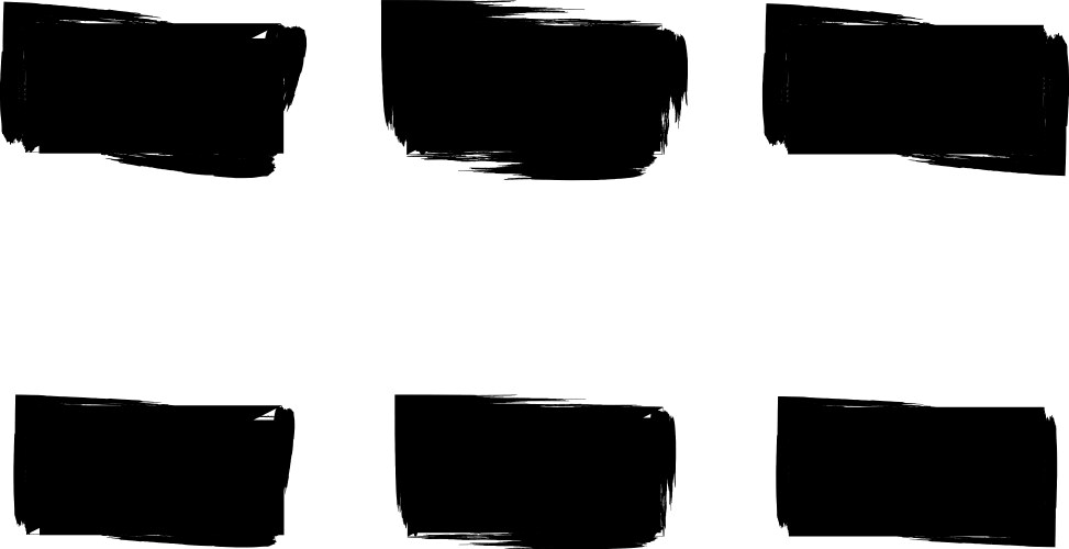 Horizontal rectangle shape filled bold Royalty Free Vector