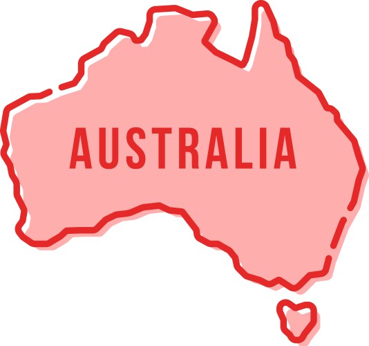 Australia Cartoon Map Vector Images (over 1,300)