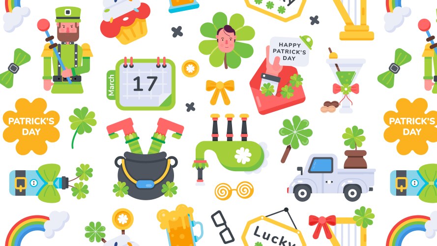 St patrick theme Royalty Free Vector Image - VectorStock