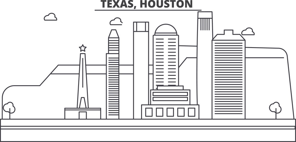 Houston Texas Landscape Vector Images (over 160)