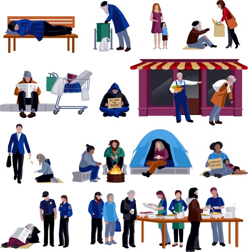 Homeless People Vector Images (over 7,600)