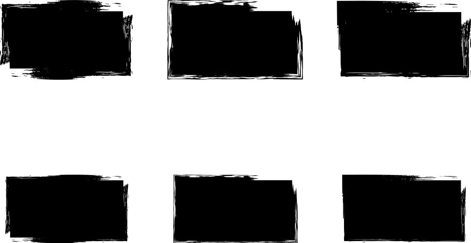 Horizontal rectangle shape filled bold Royalty Free Vector