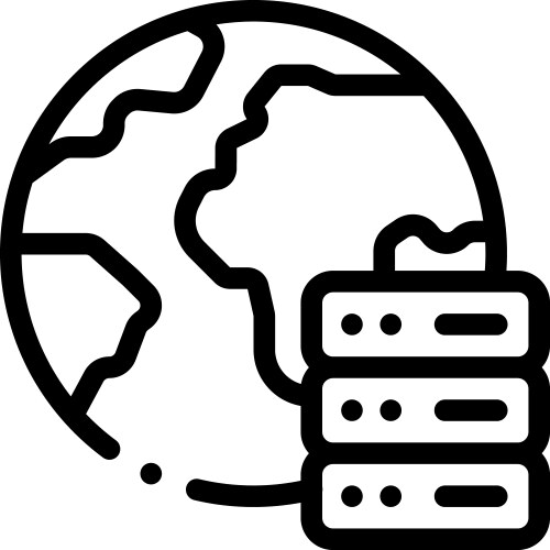 Flowchart icon thin linear style design isolated Vector Image