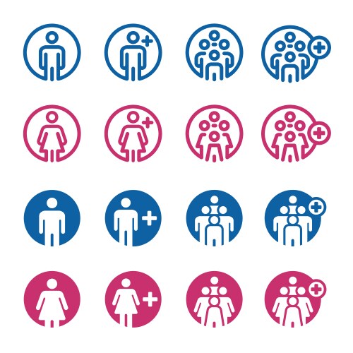 Unique person icon Royalty Free Vector Image - VectorStock
