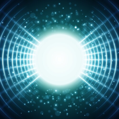 Portal abstract concept background with electric Vector Image