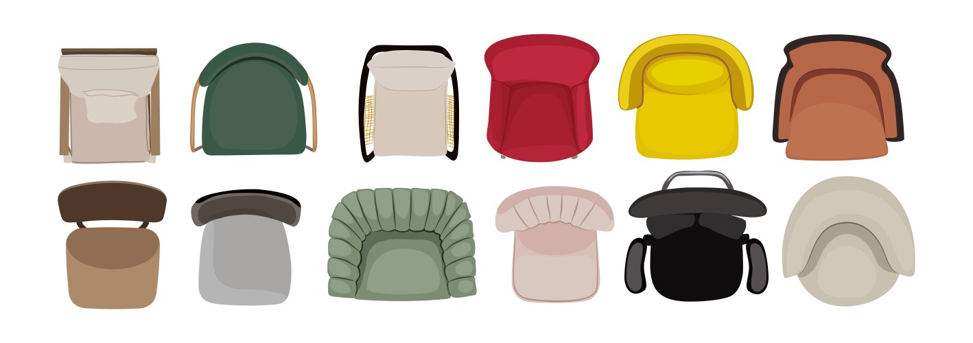 Lounge Chair Top View Vector Images (over 500)