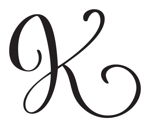 Cursive K Vector Images (over 100)