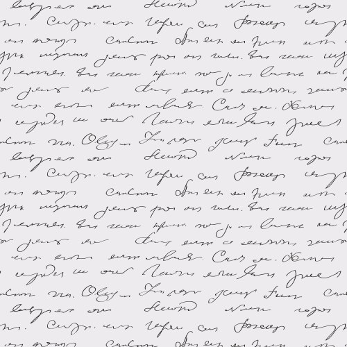 Seamless pattern with unreadable handwritten notes