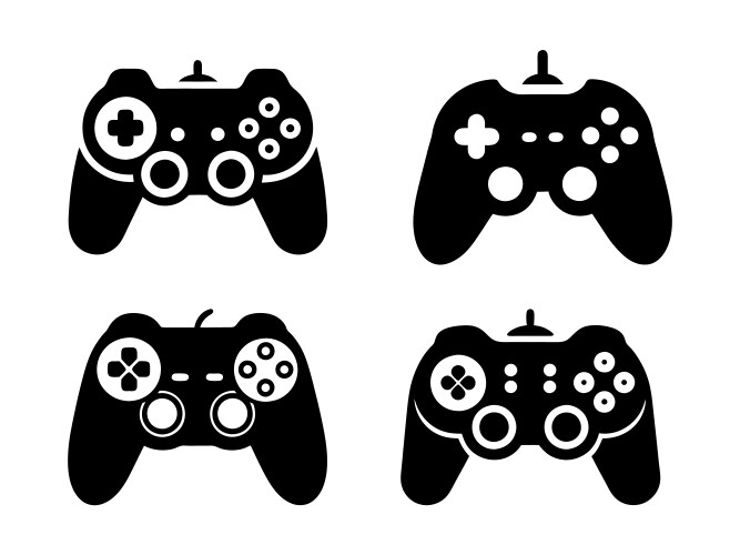Video Game Console Silhouette Vector Images (over 1,600)
