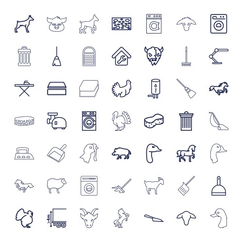 16 domestic icons (36765092) – Free Vector | VectorStock