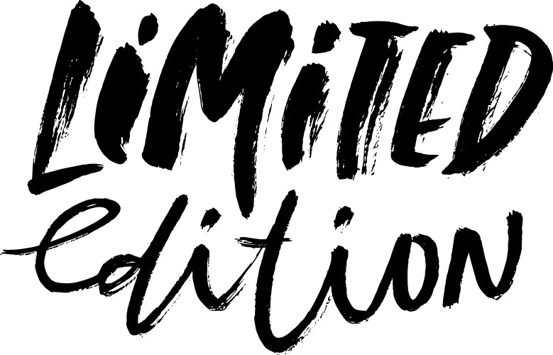 Limited edition modern lettering design Royalty Free Vector