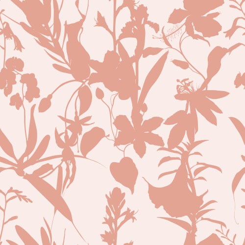 Botanical seamless pattern with spring blooming Vector Image