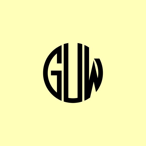Creative rounded initial letters cgs logo Vector Image