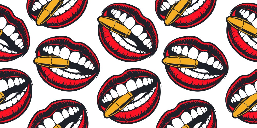 Seamless tattoo background with a skull Royalty Free Vector