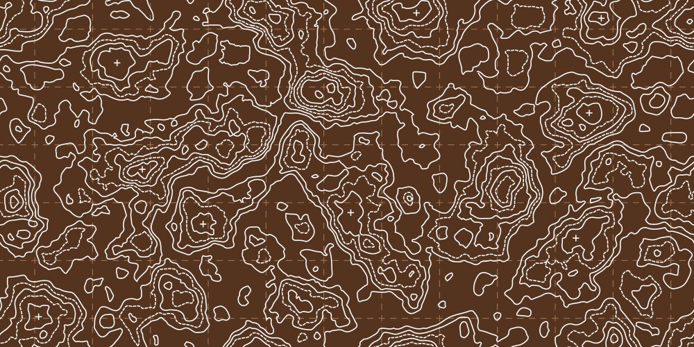 Topography beige map seamless pattern with dotted Vector Image