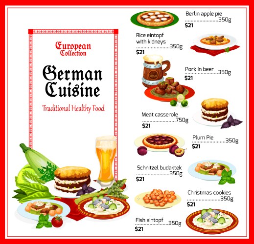 Delicious Lunch Foods – Royalty-Free Vector | VectorStock