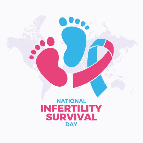 National infertility survival day poster Vector Image