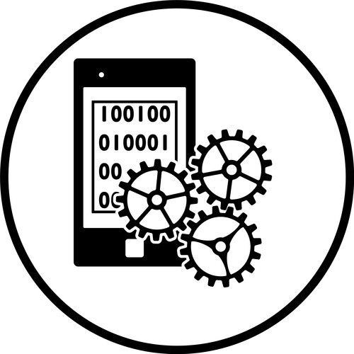 Green sustainable development icon Royalty Free Vector Image