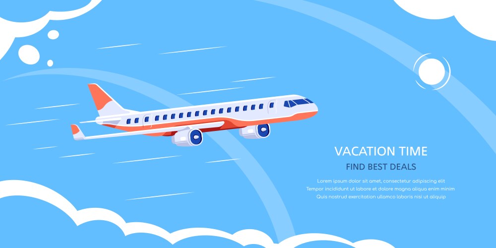 Ticket Banner Flight Vector Images (over 3,500)