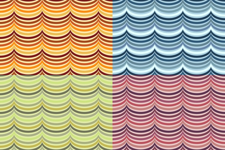 Seamless rope pattern set Royalty Free Vector Image