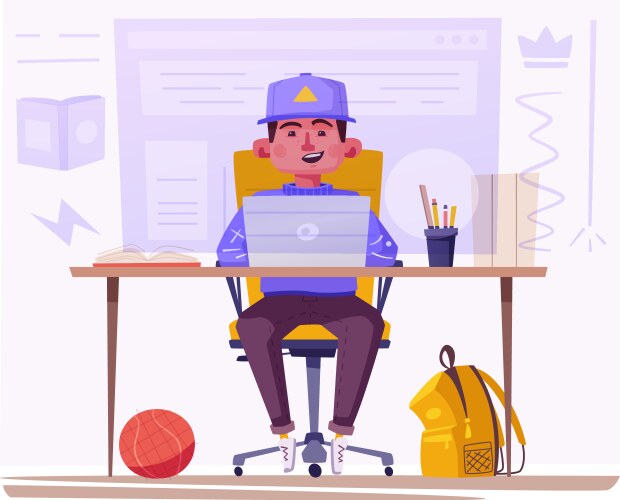 Student school teacher icon Royalty Free Vector Image