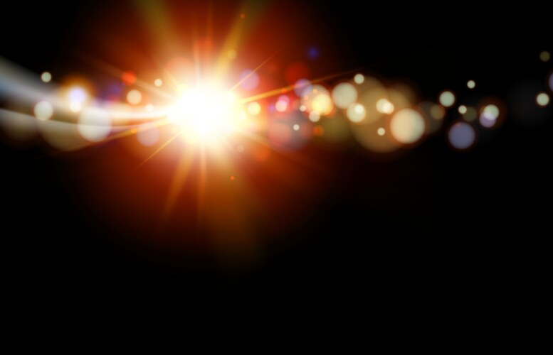 Red and blue forces light rays background Vector Image