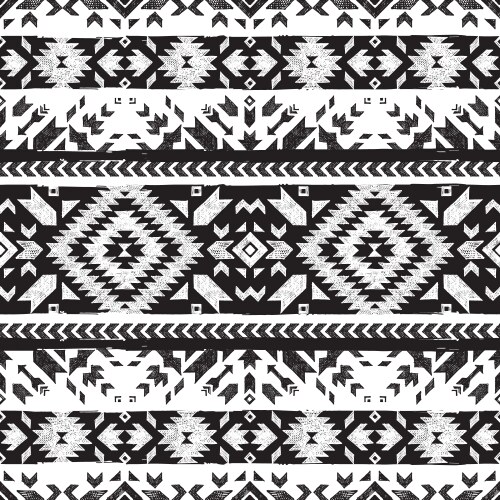 Hand drawn tribal print primitive Royalty Free Vector Image