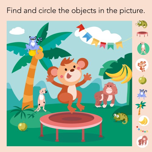 Hidden Object for Kids Vector Images (over 660)