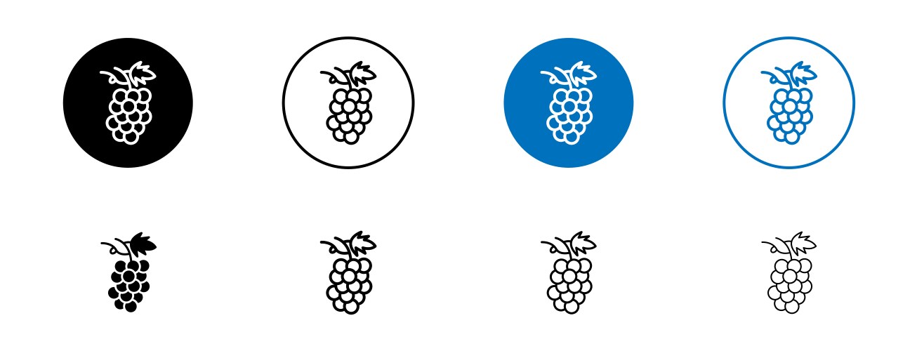 Grape icon Royalty Free Vector Image - VectorStock