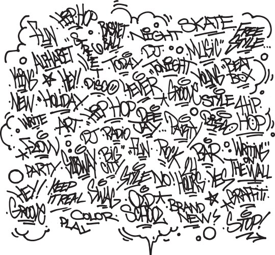 Graffiti tags - writing Royalty Free Vector Image